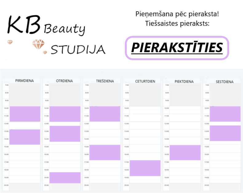 KB Beauty Studija - ONLINE PIERAKSTS